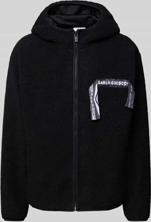 Carlo Colucci Oversized Fleecejacke aus Teddyfell