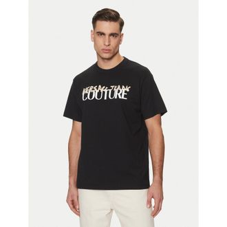 Versace Jeans Couture T-Shirt 78GAHE06 Schwarz Regular Fit