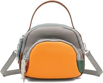 Zerimar Sac bandouli&egrave;re en cuir v&eacute;ritable, couleur jaune, con&ccedil;u pour les femmes recherchant confort et style, dimensions 18 x 8 x 16 cm