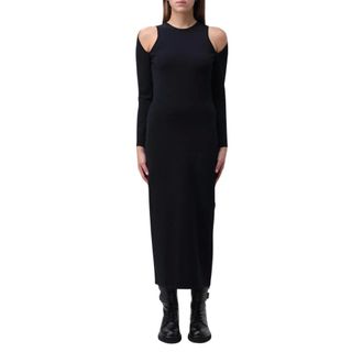 Dsquared2 Femme, Robes, Noir, Taille: 38 FR Robe Longue Noire Élégante