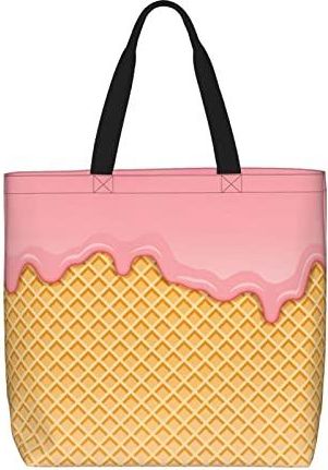 Generic Sac De Courses Glace Sac De Shopping Personnaliser Lavables Sacs En Toile Pour Femmes, Pour Tous Les Jours, Shopping, Filles, Burea