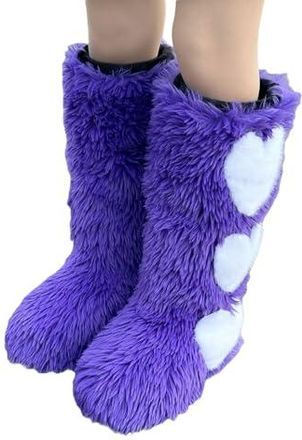 Generic Bottes mi-mollet pour femme chaussures dhiver chaudes et isol&eacute;es pour randonn&eacute;e et ext&eacute;rieur confort douillet et style &eacute;l&eacute;gant en saison froide (B-Pur