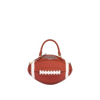 Moschino Femme, Sacs, Orange, Taille: ONE Size Rugby Ball Bag