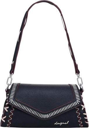 Desigual Femme, Sacs, Noir, Taille: ONE Size Sac &agrave; main en poly&eacute;thyl&egrave;ne au design minimaliste