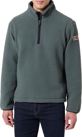 Napapijri Treser Half-Zip Kragen Fleece Green Urban, grün, L