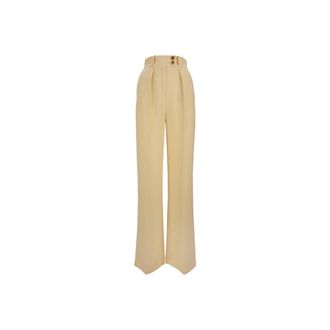 Elisabetta Franchi Wide Hosen - - Trousers - Damen - Gelb - XS