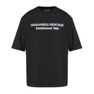 Dsquared2 T-Shirt mit Druck - - Tops - Herren - Schwarzk - L