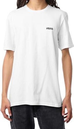 Vans T-Shirt SS Scripted pour Homme, Blanc et Noir, XL, Blanc/Noir, XL
