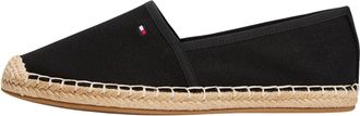 Tommy Hilfiger Damen Espadrilles Flag Canvas mit Logo, Schwarz (Black), 39