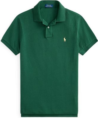 Ralph Lauren Piqu&eacute;-Poloshirt mit Logo-Stickerei, Custom Slim Fit in