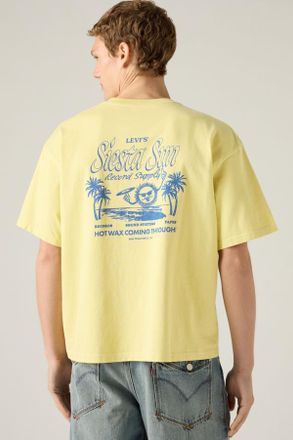 Levi's T Shirt Graphique Boxy - Homme - Jaune / Siesta Sun Muted Lime - 2XL