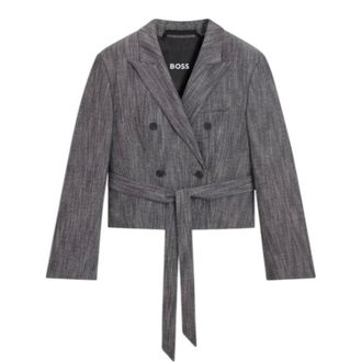 HUGO BOSS Femme, Vestes, Gris, Taille: 48 FR Jelsia Blazer
