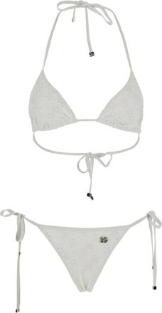 Dolce & Gabbana Femme, Maillots de bain, Blanc, Taille: 44 FR Bikini
