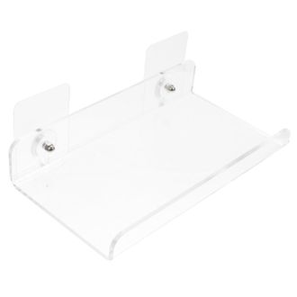 BESTONZON Transparenter Acryl Wandregal Zeitschriftenhalter Schallplattenregal Bücherständer Wandmontage für Büro und Einzelhandel