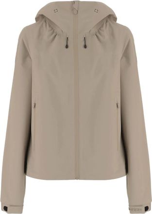 Save The Duck Femme, Sport, Beige, Taille: 34 FR Veste en nylon avec capuche