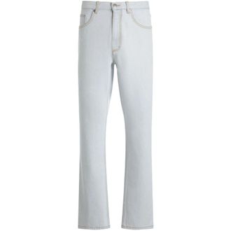 Bally Blaue Hose Knopfleiste Kontrastn&auml;hte - - Jeans - Herren - Blau - W32