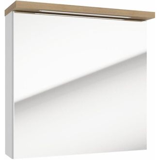 Puma Naturel Stilla Spiegelschrank + LED 60x60 cm wei&szlig; (STILLAE06017)