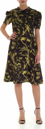 Alexander McQueen Knielanges Kleid - Schwarz