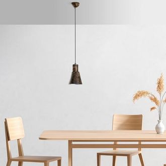 Opviq Elegant Adjustable Chandelier, Antiquation Finish, &Oslash;14 cm, Height 27-114 cm | Metal Body, E27 Socket, 90 cm Cable | Perfect for Modern Interiors