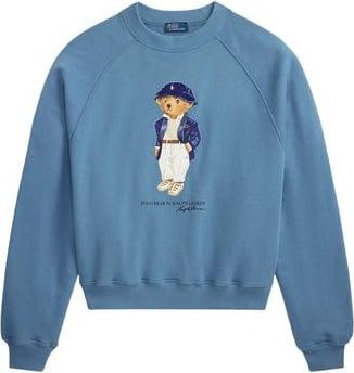 Polo Ralph Lauren Sweat droit col ronds&eacute;rigraphi&eacute; en coton m&eacute;lang&eacute;