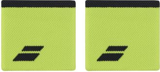 Babolat Handgelenkband aus Frottee mit Logo, Einheitsgr&ouml;&szlig;e, Farbe Gelb/Grau, schnelle Schwei&szlig;aufnahme, Breite 7,5 cm, schwarzes Handgelenkband f&uuml;r Gymnastik, 