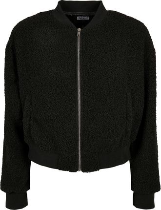 Urban Classics Damen Ladies Oversized Sherpa Bomber Jacket Jacke, Black, S