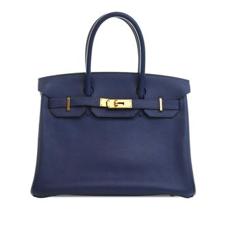 Herm&egrave;s Bleu Saphir Evercolor Birkin Retourne 30