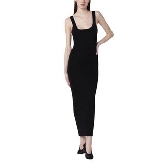 Entire studios Square Neck Strick Midi - - Dresses - Damen - Schwarzk - S
