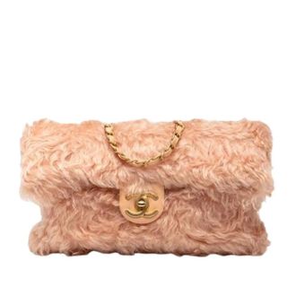Chanel Pre-owned Vintage Pelz Clutch - - Pre-owned - Damen - Rosa - ONE SIZE