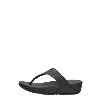 FitFlop Femme, Chaussures, Noir, Taille: 41 EU Lulu Leather Toe-Post Sandal