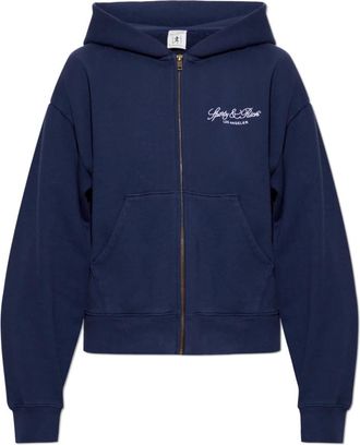 Sporty & Rich unisex, Sweatshirts et sweats &agrave; capuche, Bleu, Taille: S The Sweat &agrave; capuche