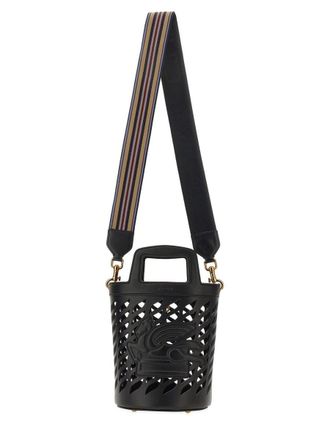 Etro Womens Coffee Bag Black Leather Handbags Hand
