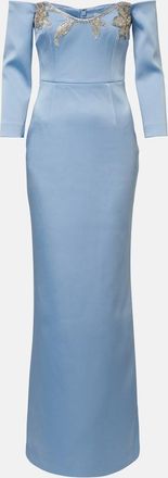 Rebecca Vallance Robe bustier Kai en satin &agrave; ornement