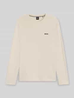 HUGO BOSS Regular Fit Langarmshirt aus Baumwoll-Mix