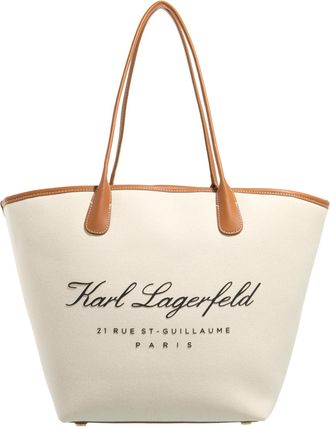 Karl Lagerfeld Shopper & Totes - Hotel Karl Medium Canvas Bag - Gr. unisize - in Beige - für Damen