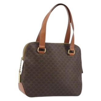 Celine Pre-owned Vintage Macadam Hand Bag - Femme - Pre-owned - Brun - Taille: ONE Size