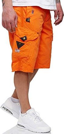 Geographical Norway Bermuda Shorts Perle Men, Couleur:Mandarine Tailles de Pantalons XL