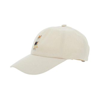 Maison Kitsun&eacute; Homme, Accessoires, Beige, Taille: M Casquette Dressed Fox