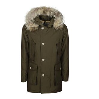 Woolrich Homme, Manteaux, Vert, Taille: XL Arctic Detachable Fur Parka