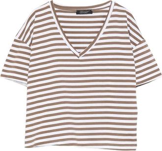 Aragona Striped V-neck T-shirt