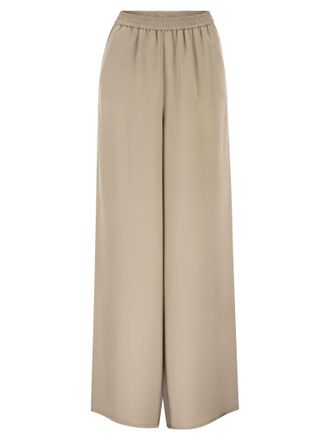 Max Mara Mxmvolonta Pantalon large en pure soie