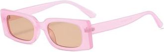 Generic Lunettes De Soleil Carr&eacute;es For Hommes Et Femmes, Id&eacute;ales For Les Voyages, Vacances Ou F&ecirc;tes(Pink)