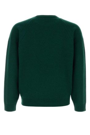 J.W.Anderson Logo-Embroidered Wool Sweater - Green