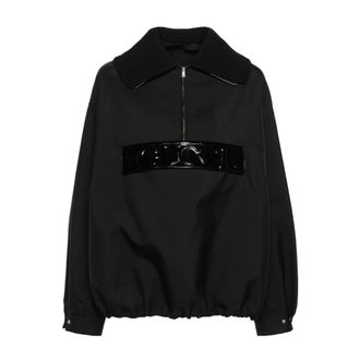 Gucci Techno Gabardine Caban - - Jackets - Damen - Schwarzk - S