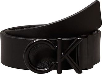 Calvin Klein Ceinture Homme Metal Bombe Mono Réversible, Noir (Ck Black Smooth/Classic Mono), 100 cm