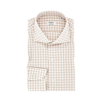 Borriello Check cotton and linen shirt Man 39