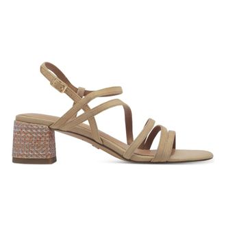 Tamaris Femme, Chaussures, Beige, Taille: 40 EU Sandale &agrave; talon en cuir