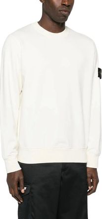 Stone Island Homme, Sweatshirts et sweats &agrave; capuche, Blanc, Taille: XL Crew Neck SweaT-shirt