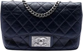 Chanel Pre-owned Sac bandouli&egrave;re matelass&eacute; - Femme - Pre-owned - Bleu - Taille: ONE Size