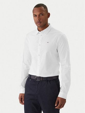 Tommy Jeans Hemd DM0DM04405 Wei&szlig; Slim Fit